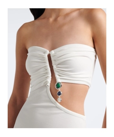 Christopher Esber Embellished Cutout Jersey Maxi Dress