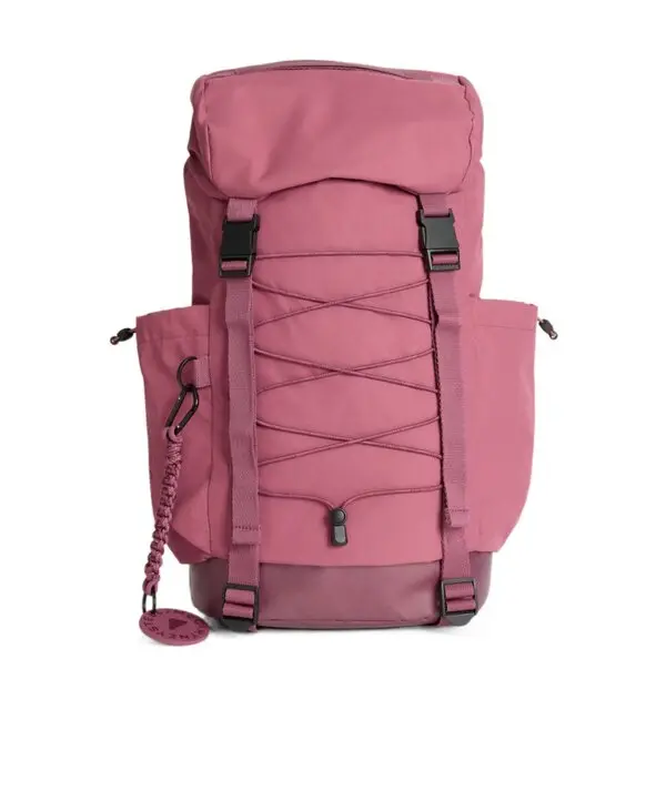 Adidas By Stella McCartney Logo-print Backpack - Wine/maroon