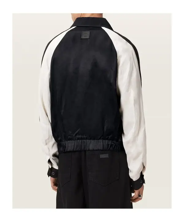 ALLSAINTS Long Sleeve Embellished Snap Button Jacket