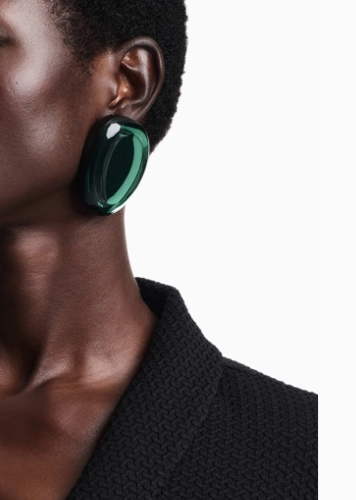 Emporio Armani Oversized Oval-frame Earrings