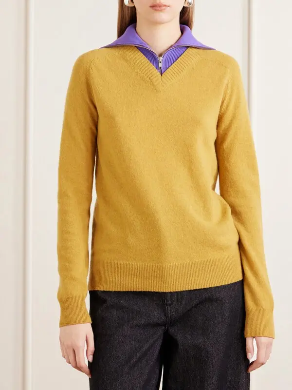 MAISON MARGIELA Layered Effect Open Collar Jumper