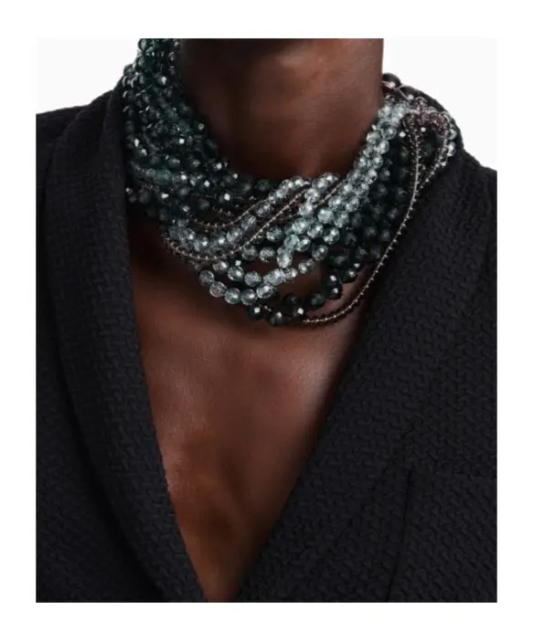 Emporio Armani Multi-strand Beaded Necklace