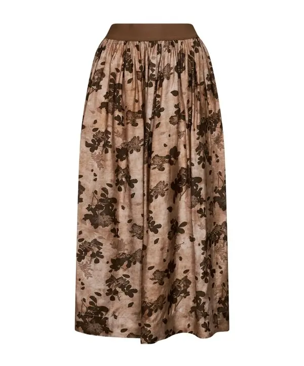 UMA WANG Floral Print Maxi Skirt