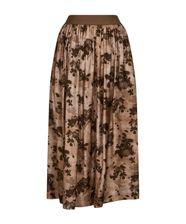 UMA WANG Floral Print Maxi Skirt