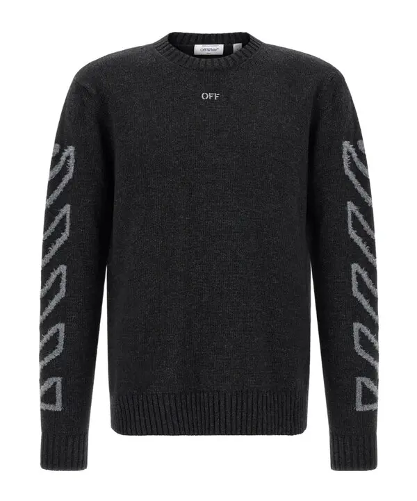 Off-White Diag Arrow Fuzzy Sweater