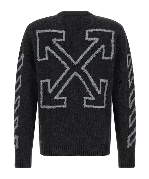 Off-White Diag Arrow Fuzzy Sweater