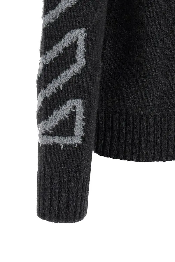 Off-White Diag Arrow Fuzzy Sweater
