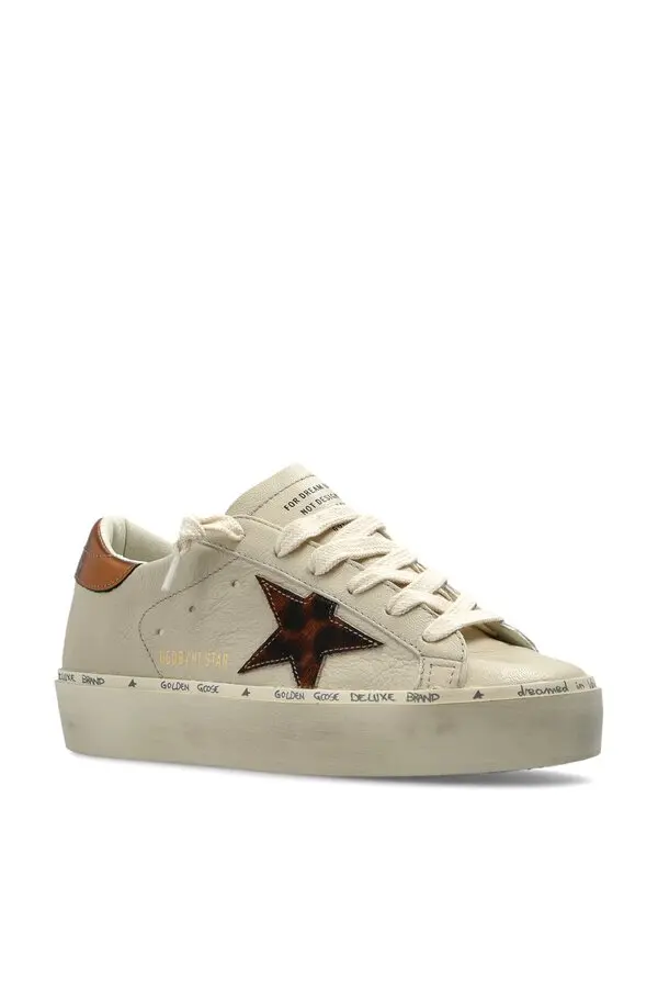 GOLDEN GOOSE Hi Star Platform Low-top Sneakers - Off-white