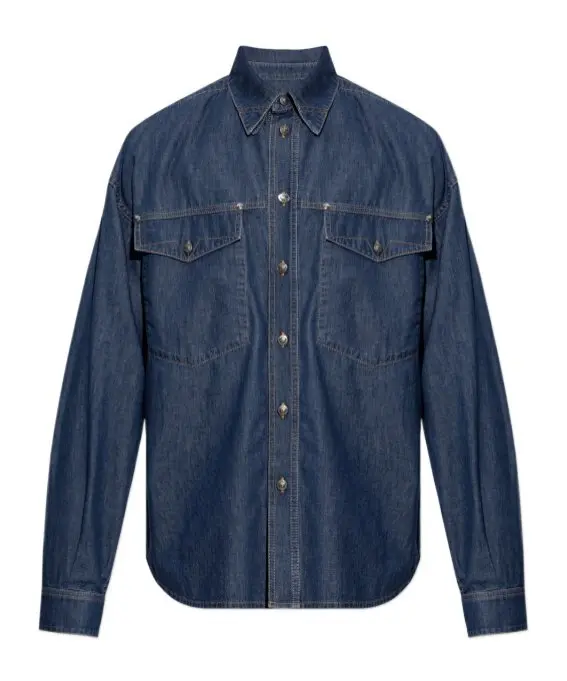 Versace Logo-embroidered Shirt