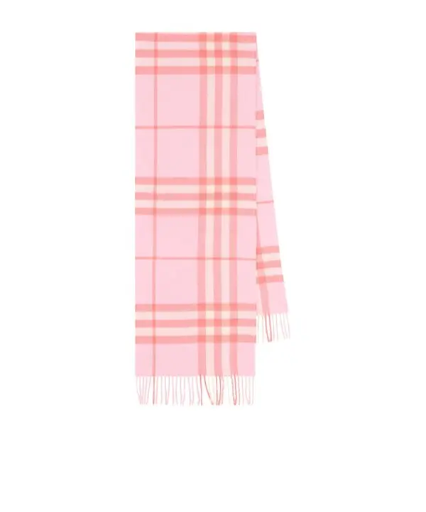 Burberry Plaid Scarf - Pink