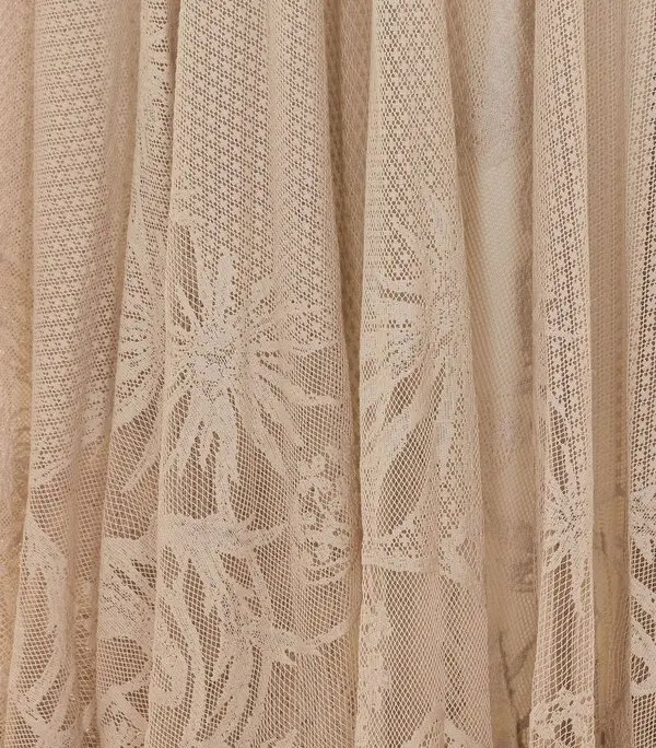 Fabiana Filippi Sheer Lace Midi Dress