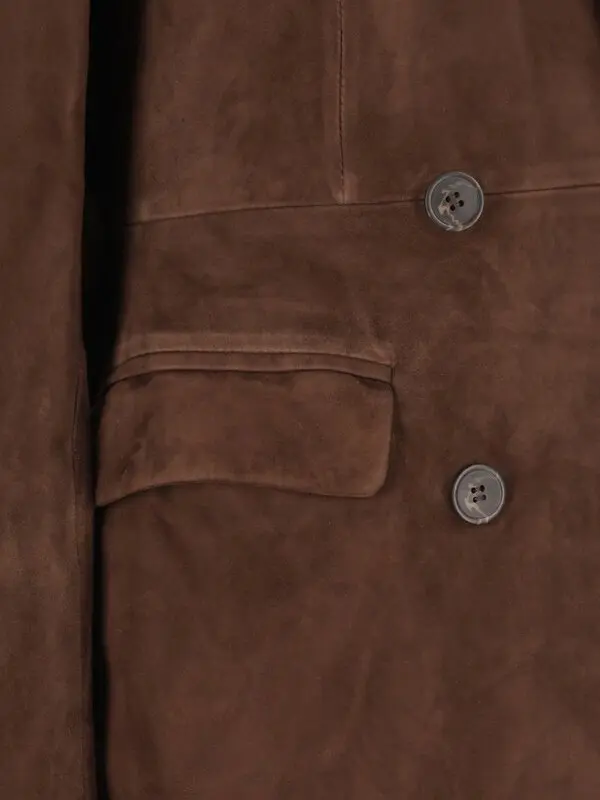 ARMA Long Sleeve Leather Blazer