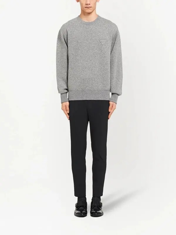 Prada Long Sleeved Crewneck Sweater