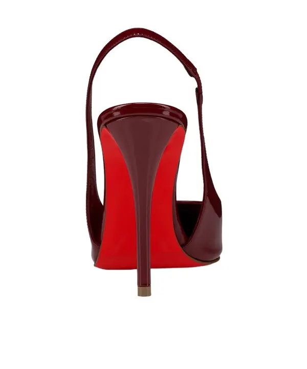 CHRISTIAN LOUBOUTIN Slingback Stiletto Pumps - Red