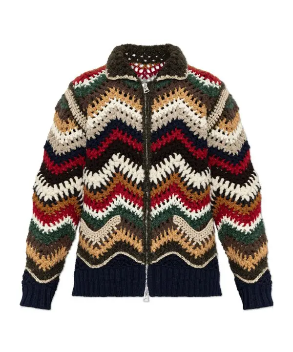Sacai Mix Crochet Knit Blouson - No