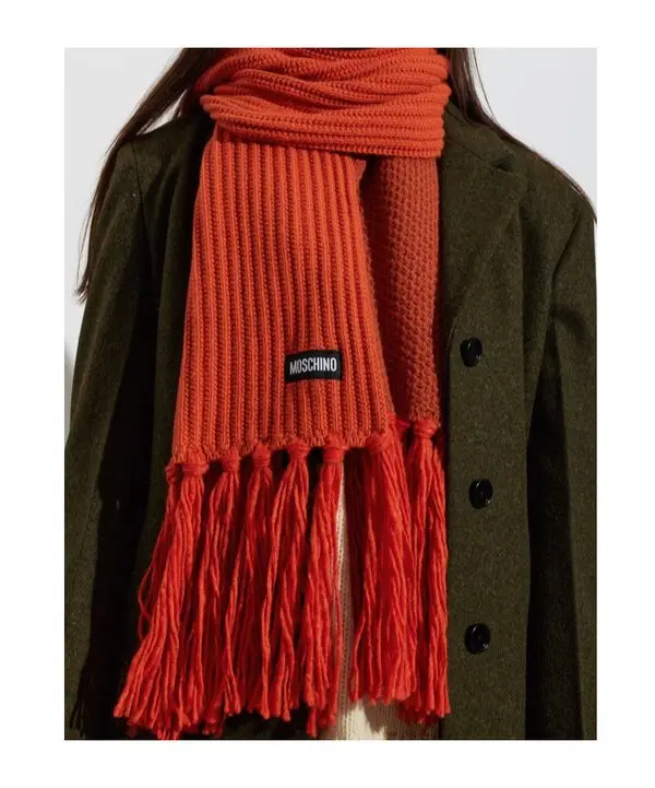 Moschino Tasseled Scarf