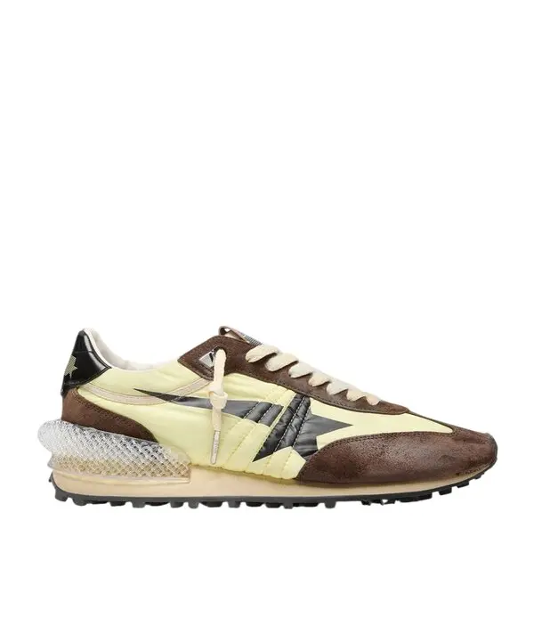 GOLDEN GOOSE Running Marathon Nylon Upper Suede Toe And Spur Leather Heel - Multicolor