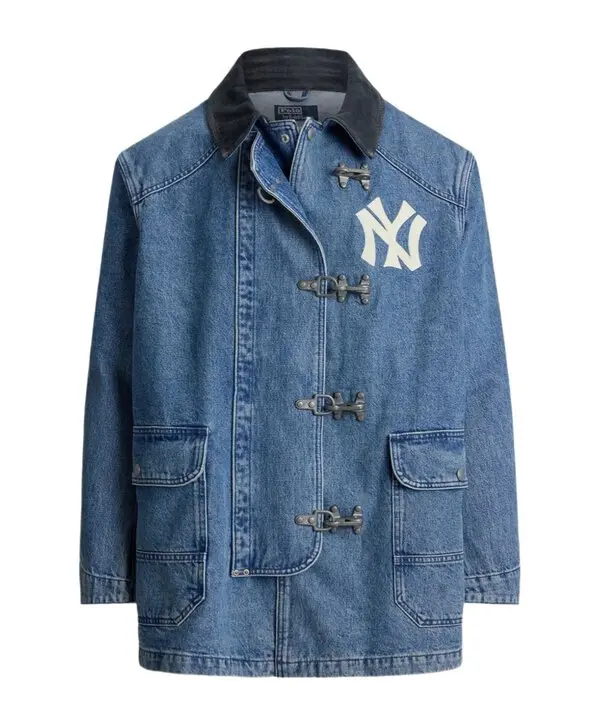 Polo Ralph Lauren Logo Print Denim Jacket - Blue