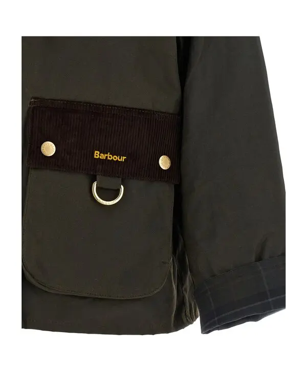 Barbour Carville Jacket With Detachable Hood And Zip Closure