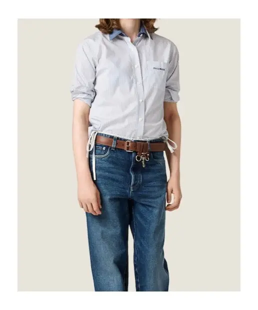 Miu Miu Striped Poplin Shirt