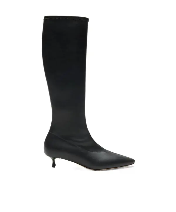 Casadei Giselle Knee-high Kitten-heel Boots - Black