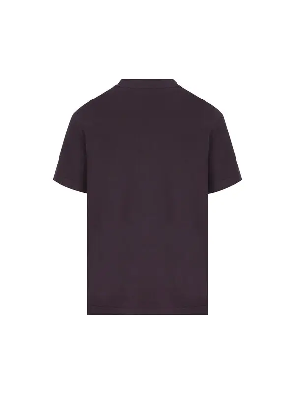 Burberry Logo Embroidered Cotton Crewneck T-shirt