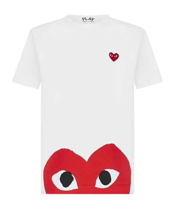 Play Comme Des Garcon Short-sleeved T-shirt - White