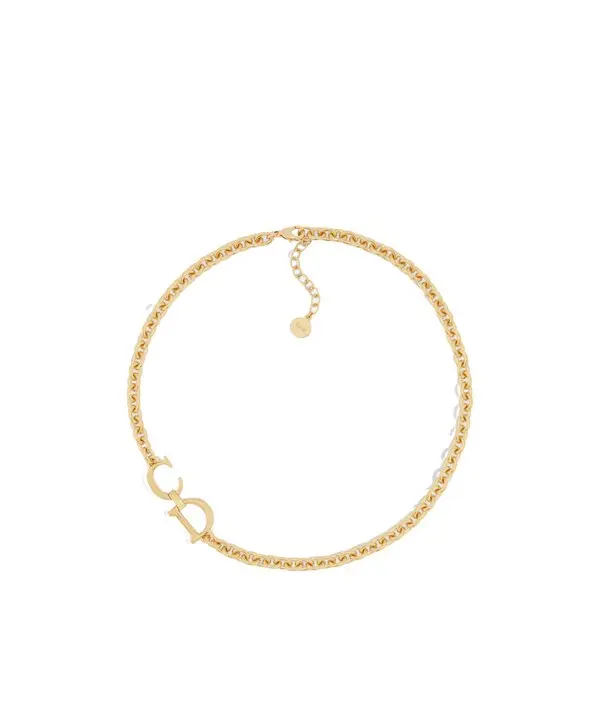 Dior Saddle Cd Signature Necklace - Yellow