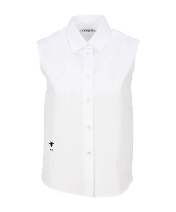 Dior Sleeveless Lapel Shirt