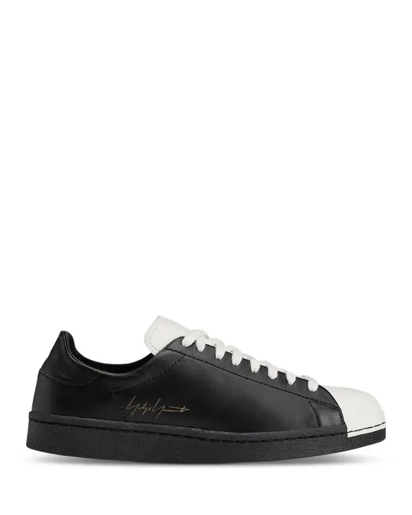 Y3 Superstar Leather Lace Up Sneakers