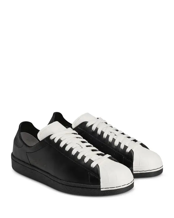 Y3 Superstar Leather Lace Up Sneakers