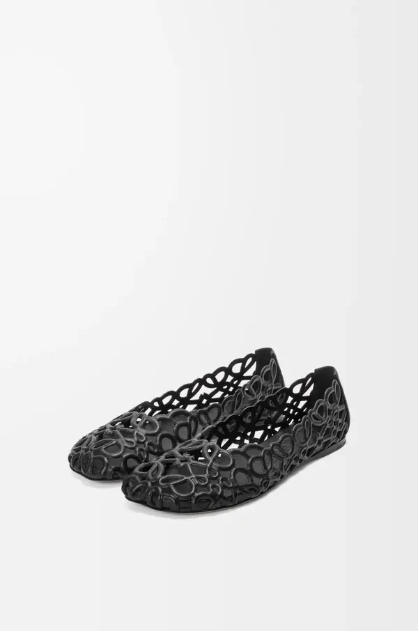 Loewe Anagram Cut-out Ballet Flats