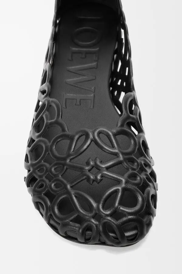 Loewe Anagram Cut-out Ballet Flats
