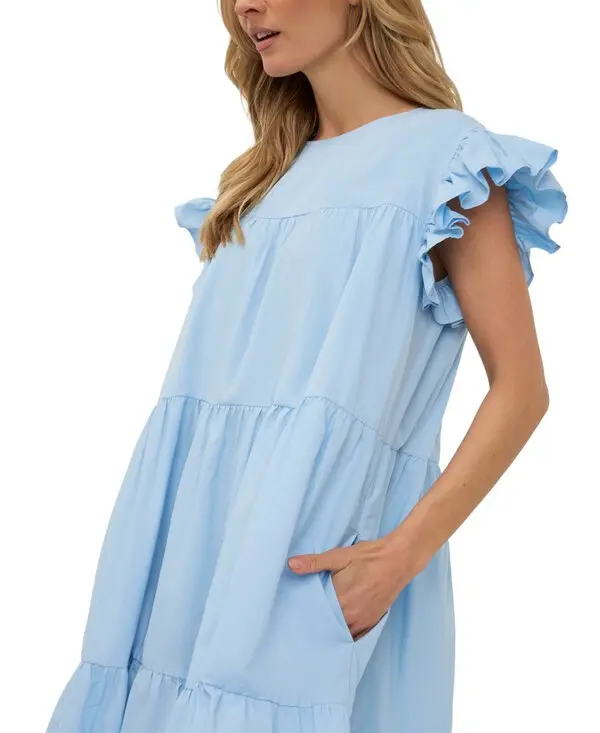 MARIELLE STOKKELAAR Caro Midi Dress - Light Blue