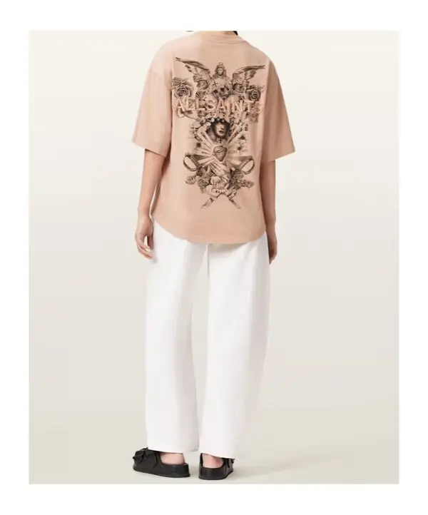 ALLSAINTS Covenant Amelie Oversized Embroidered T-shirt