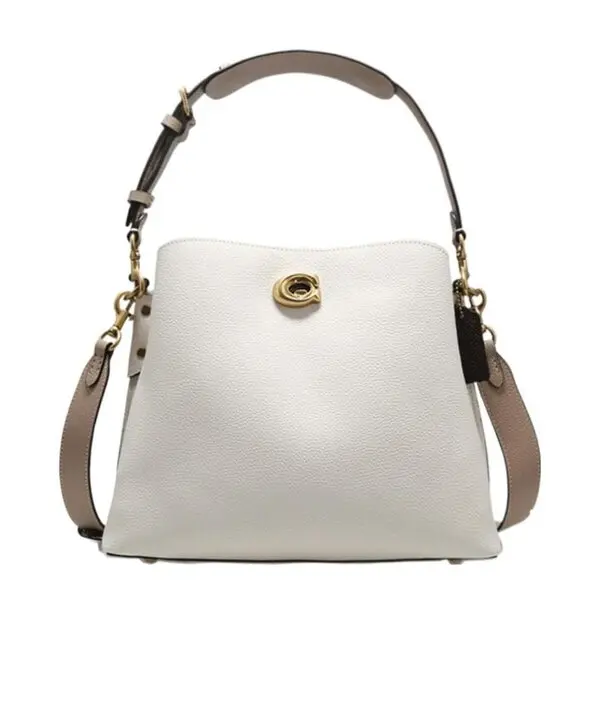 COACH Willow Twist-lock Shoulder Bag - White