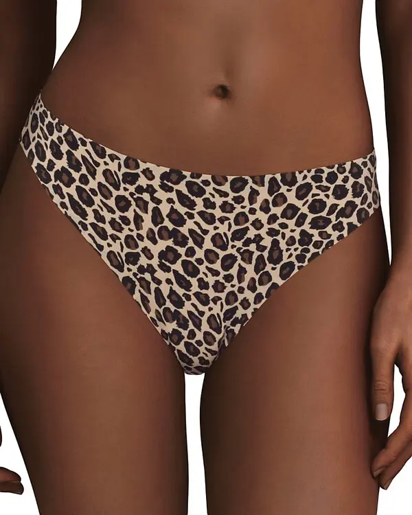 Chantelle Soft Stretch One-size Seamless Thong - Leopard