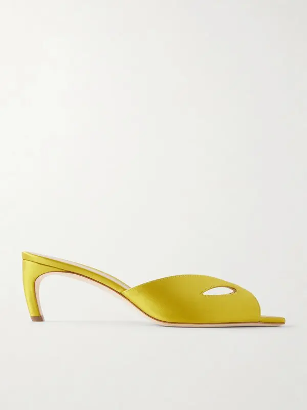 Victoria Beckham Harlow Mask 55 Satin Sandals