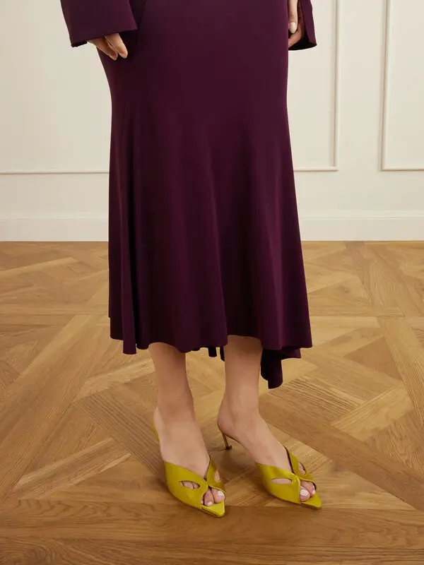 Victoria Beckham Harlow Mask 55 Satin Sandals