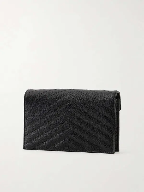 Saint Laurent Cassandre Mini Matelassé Textured-leather Shoulder Bag