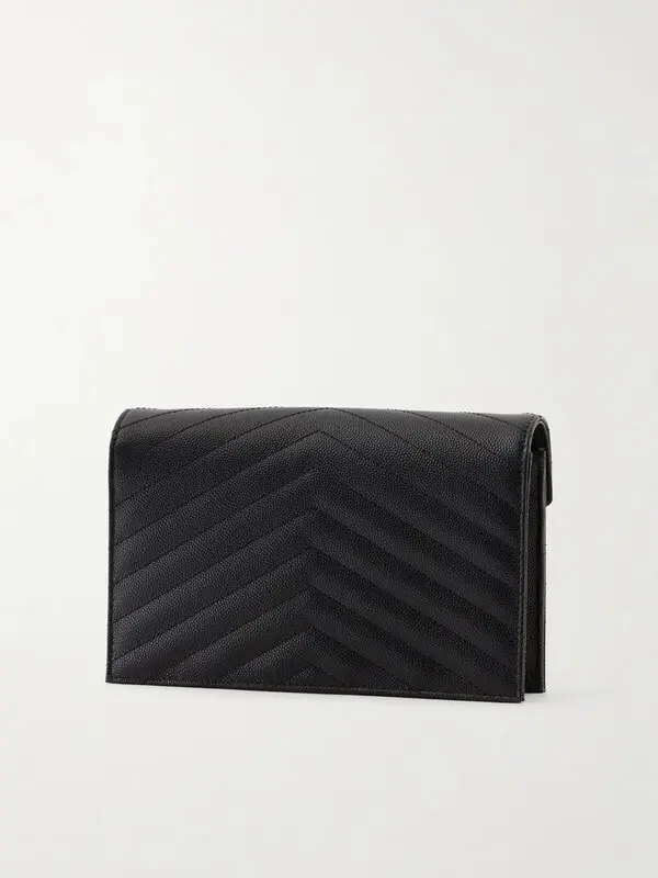 Saint Laurent Cassandre Mini Matelassé Textured-leather Shoulder Bag