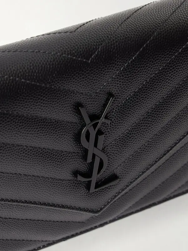 Saint Laurent Cassandre Mini Matelassé Textured-leather Shoulder Bag