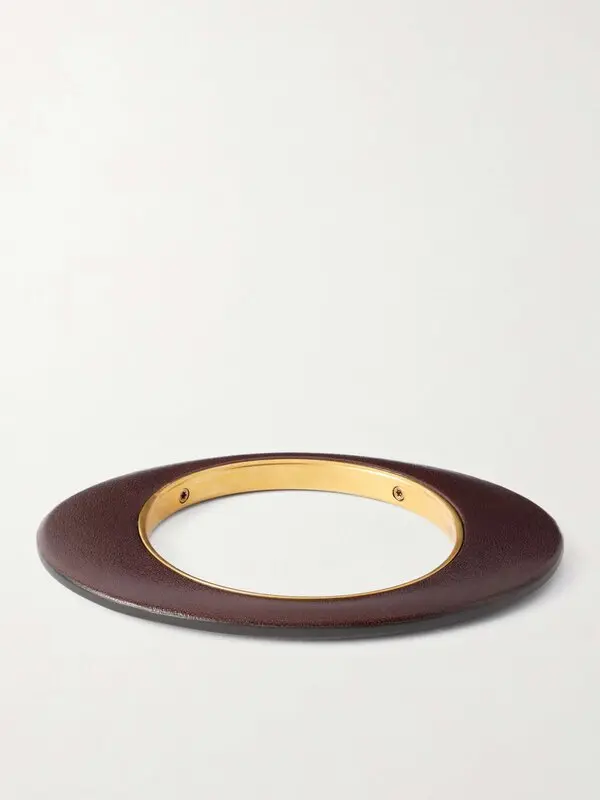 Saint Laurent Blade Gold-tone Bracelet