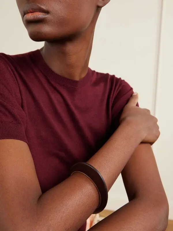 Saint Laurent Blade Gold-tone Bracelet