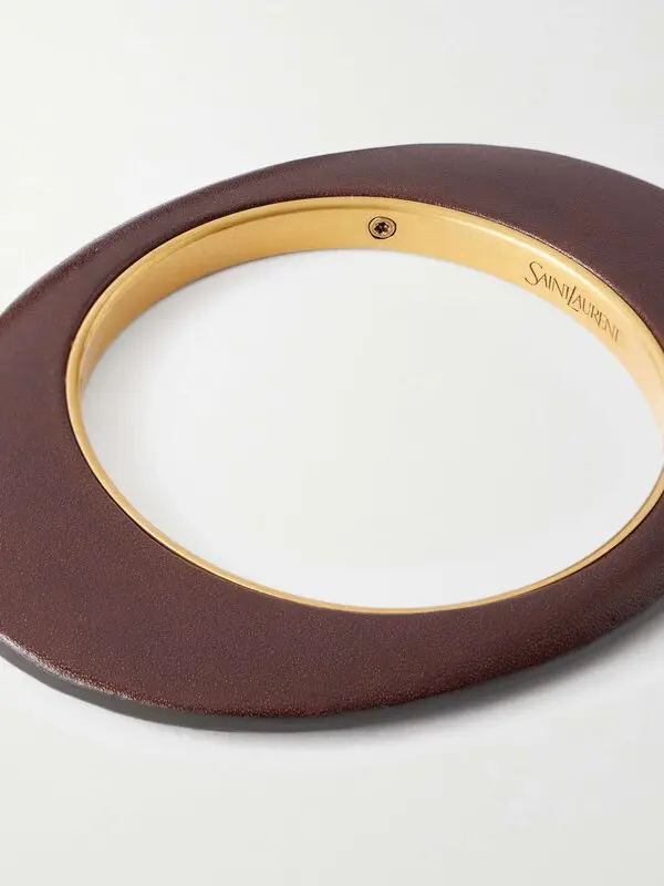 Saint Laurent Blade Gold-tone Bracelet