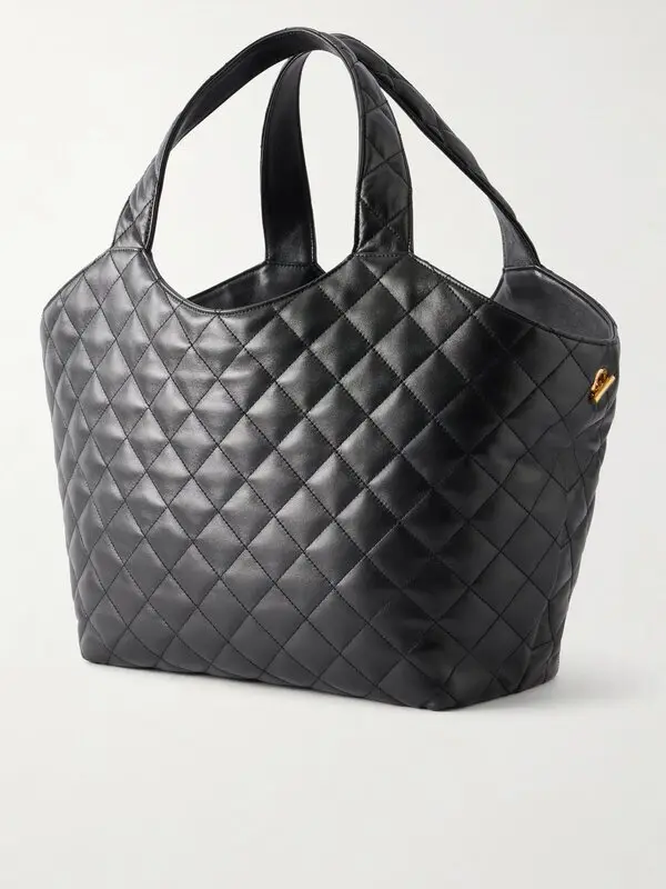 Saint Laurent Icare Medium Matelassé Leather Tote