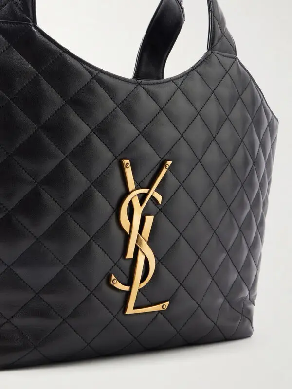 Saint Laurent Icare Medium Matelassé Leather Tote