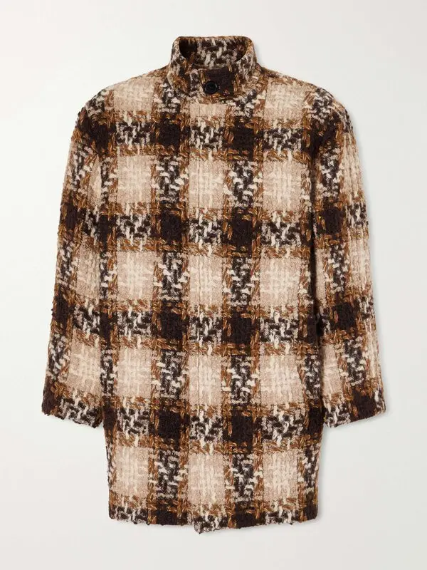 Saint Laurent Checked Wool-blend Tweed Jacket