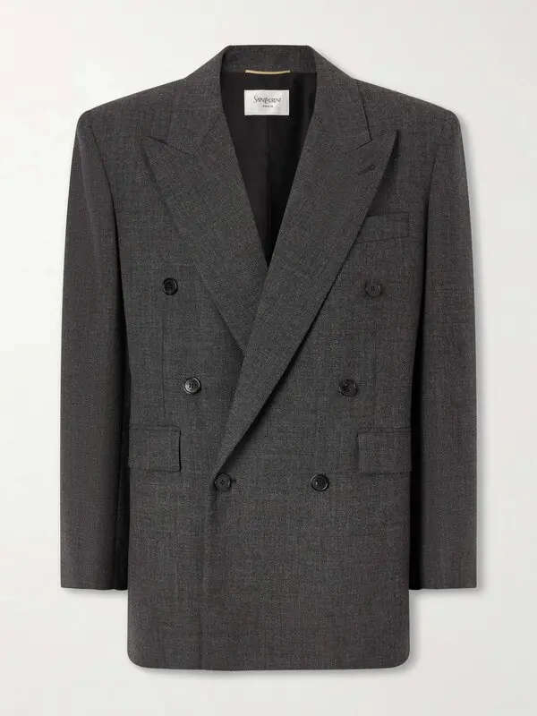 Saint Laurent Wool Double-breasted Blazer