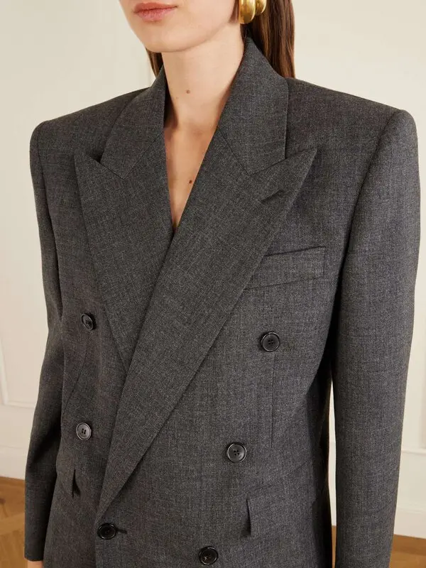 Saint Laurent Wool Double-breasted Blazer